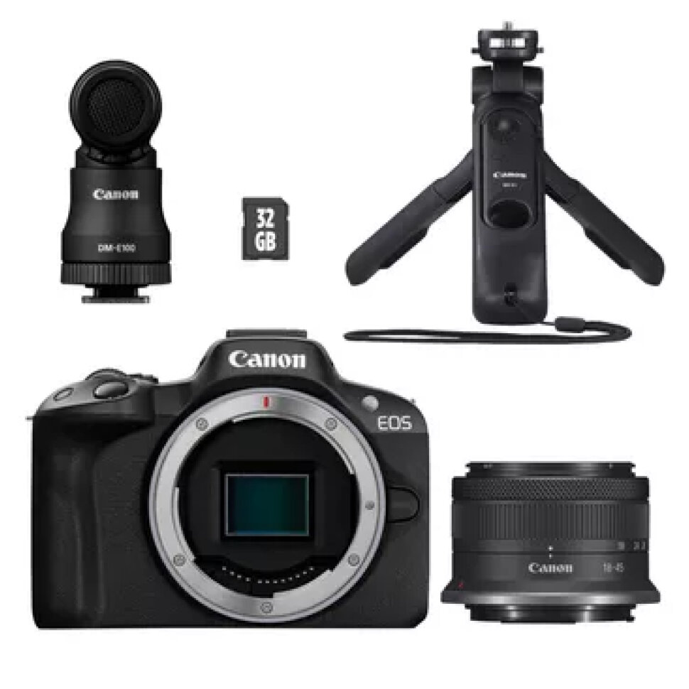 Купить Canon EOS R50 Mirrorless Camera Content Creator Kit, Black в ...