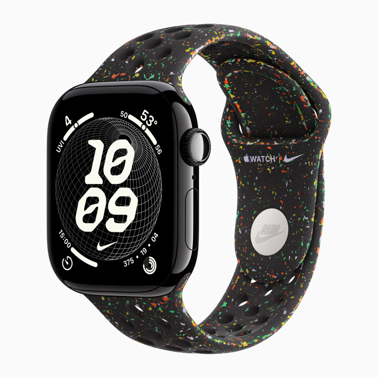 Купить Apple Watch 11 Jet Black Aluminum 46mm Midnight Black Nike Sport ...