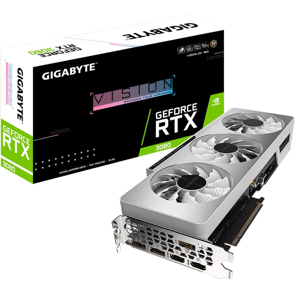 Купить видеокарту GIGABYTE GeForce RTX 3080 VISION OC 10G в Москва цена